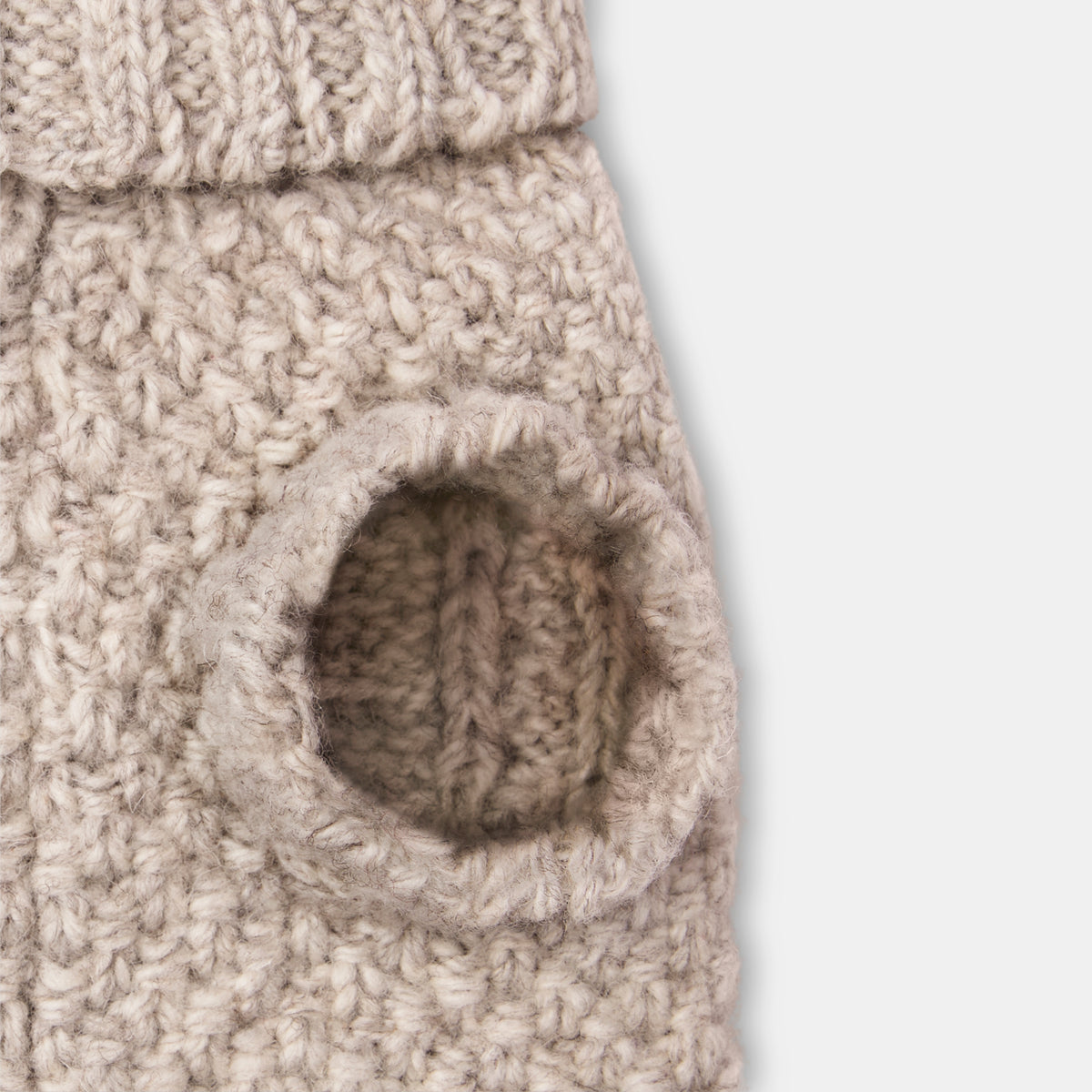 Aran hand knit designer dog Jumper | Luxury Real wool Dog sweater– LISH