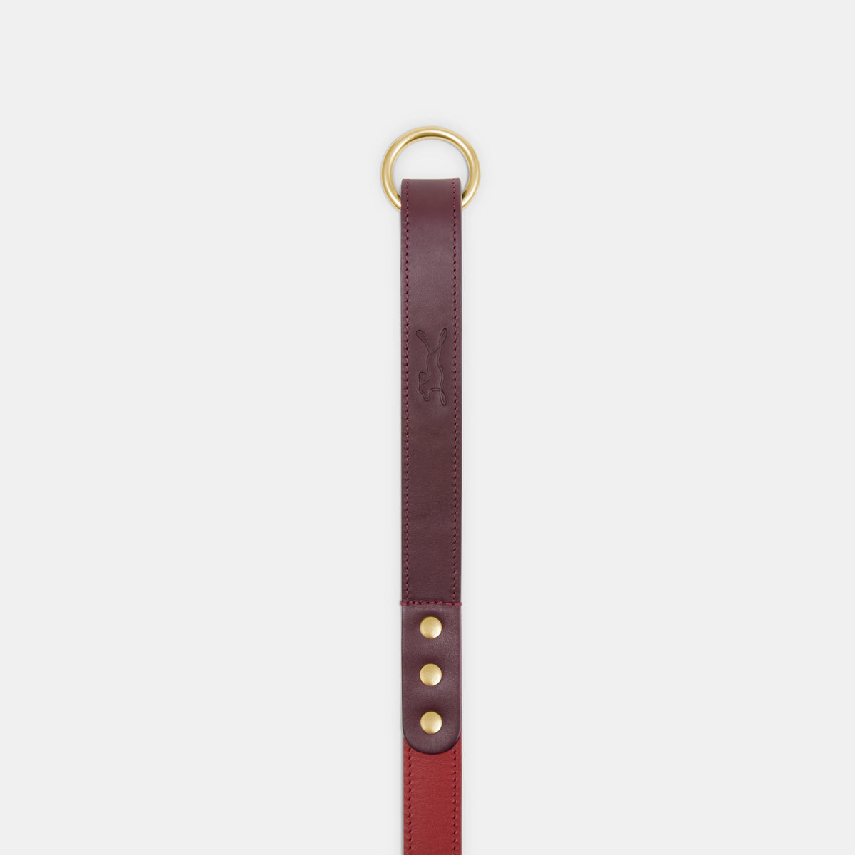 Spencer Pomegranate Red Luxury Leather Designer Dog Lead | LISH